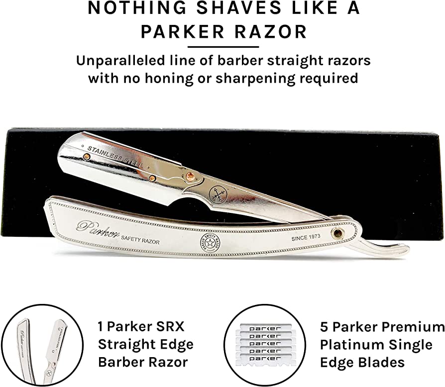 Parker SRX Barber Razor - For Industry Professionals and Home Use ...